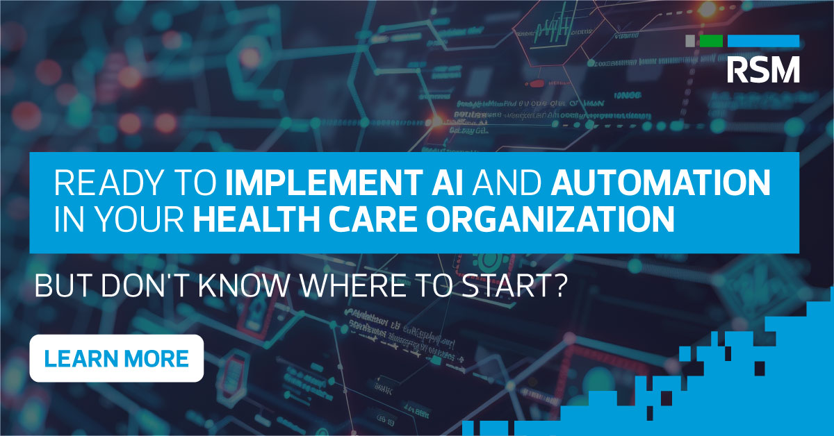 Three practical use cases for AI and automation in health care