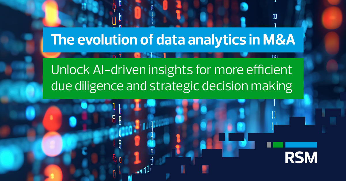 The evolution of data analytics in M&A due diligence