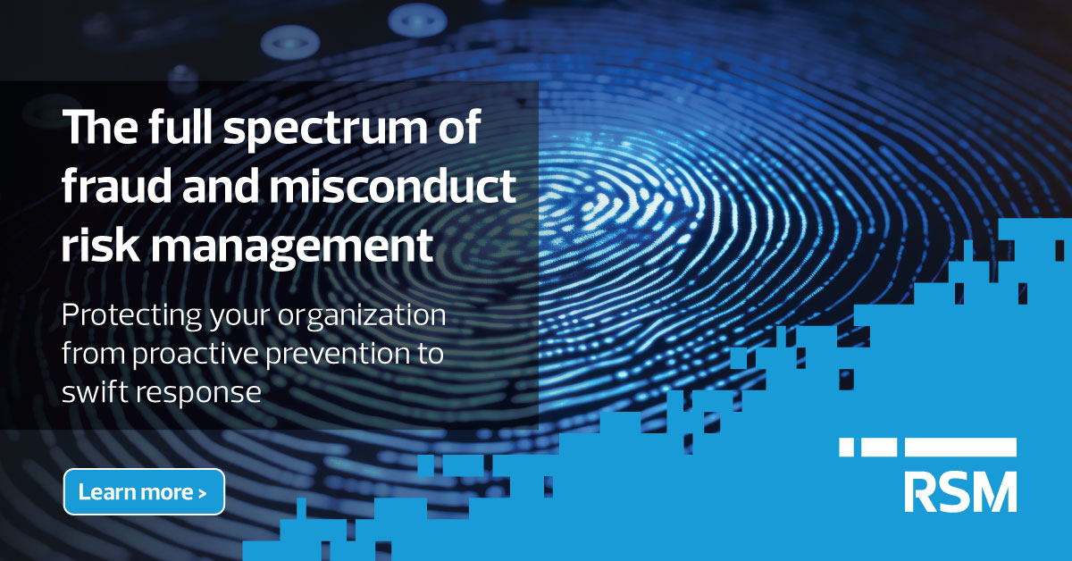 The full spectrum of fraud and misconduct risk management