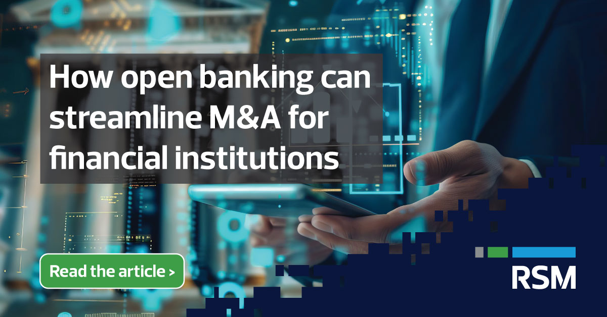 How open banking can streamline M&A for financial institutions