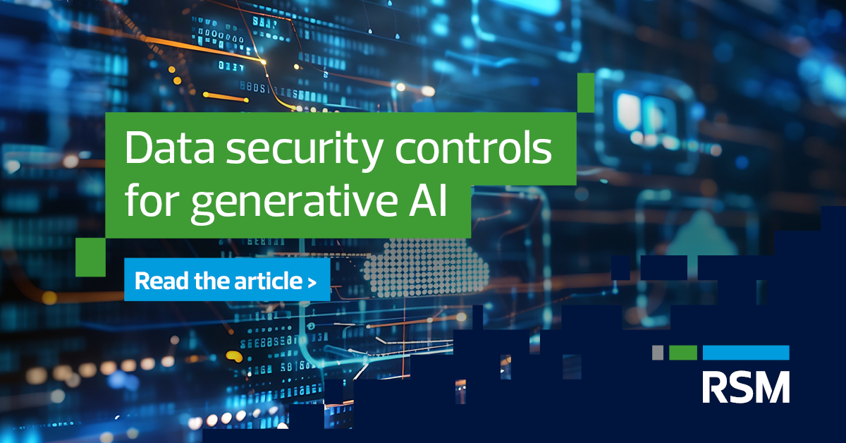 As generative AI grows data security controls are critical