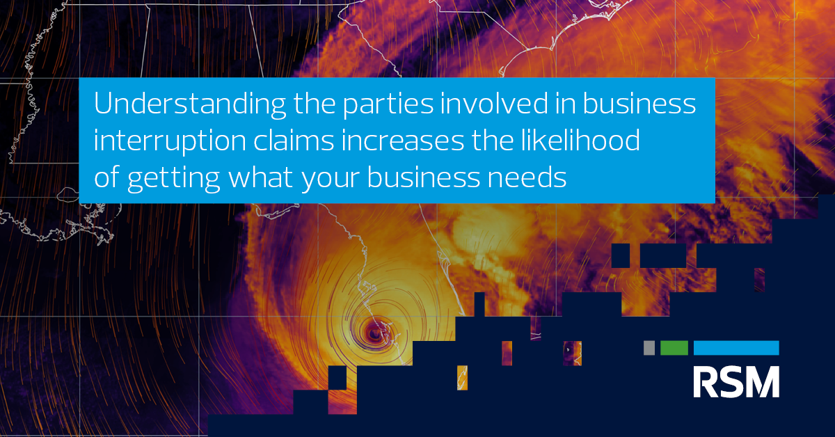 Who's who in insurance claims for natural disasters