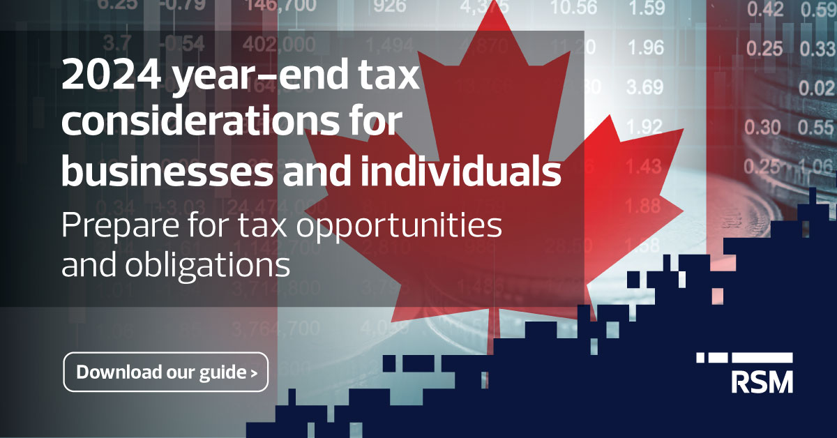 Tax planning 2024: Year-end considerations for businesses and individuals