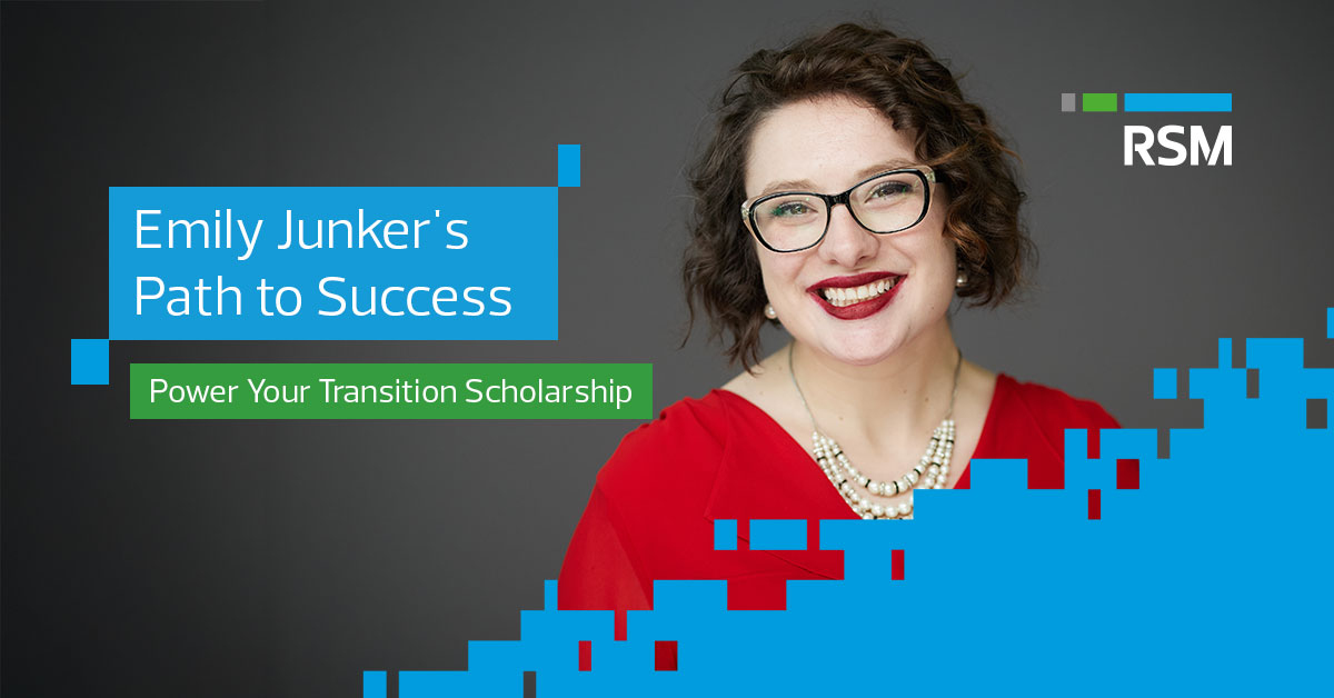 Emily Junker's path to success: Power Your Transition scholarship story