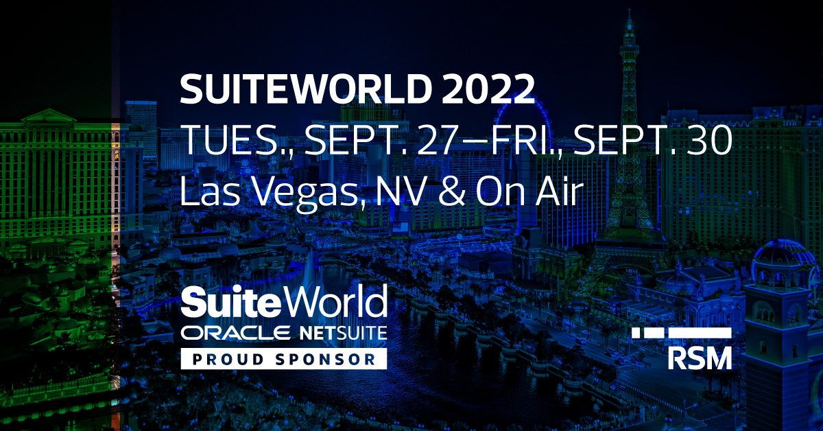 NetSuite SuiteWorld 2022