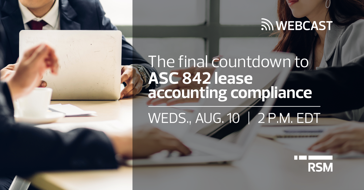 The Final Count Down to ASC-842/Lease Accounting Compliance