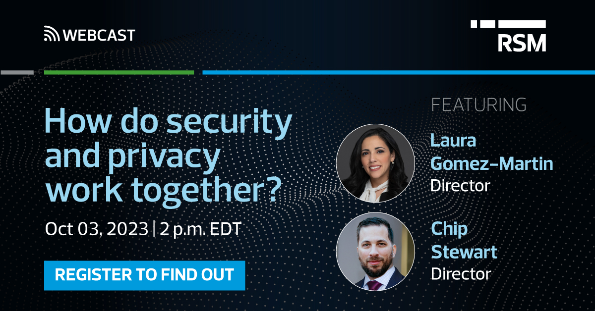 Intersection of Security and privacy