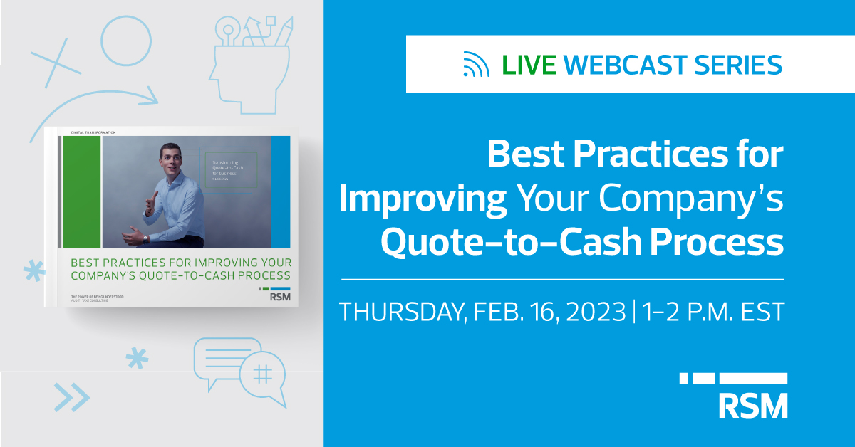 Maximize the value of your company’s quote-to-cash process