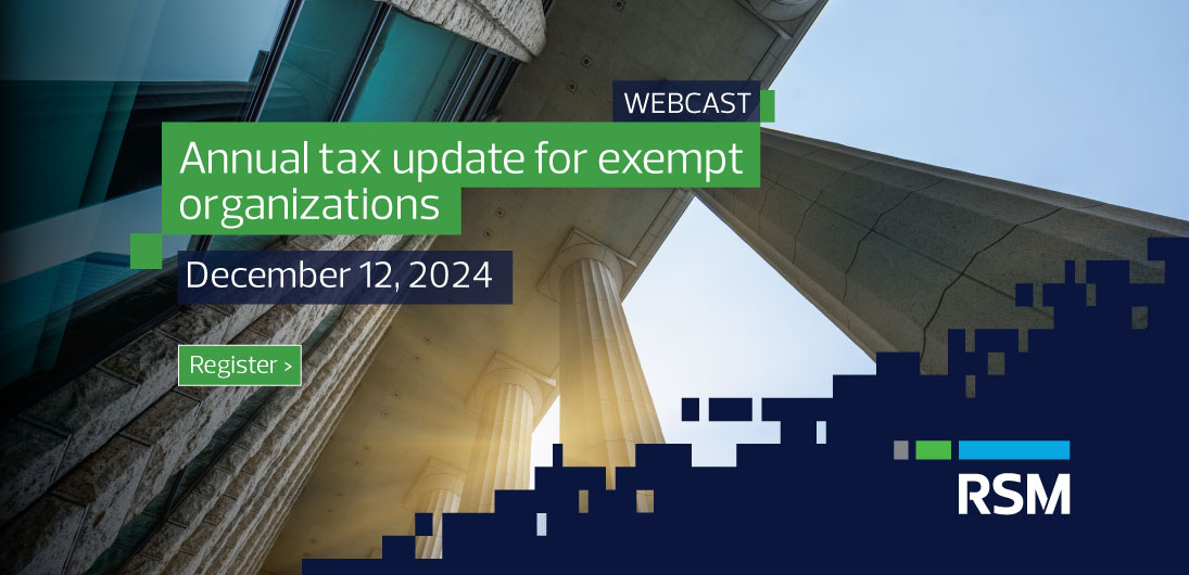 2024 Annual tax update for exempt organizations