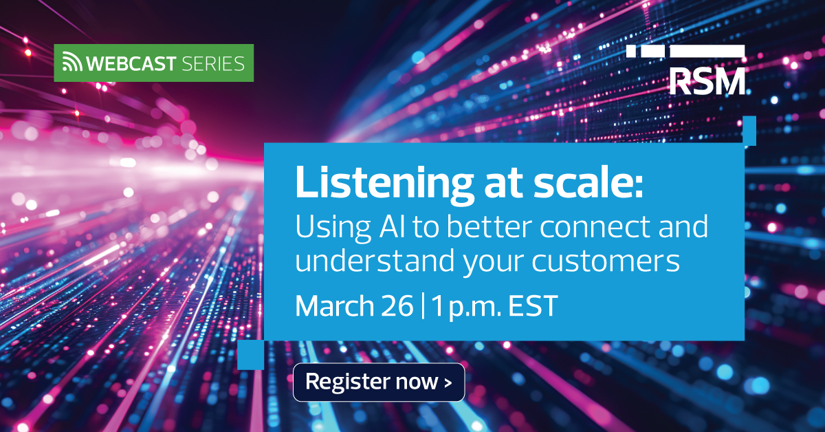 Data analytics and AI webcast series