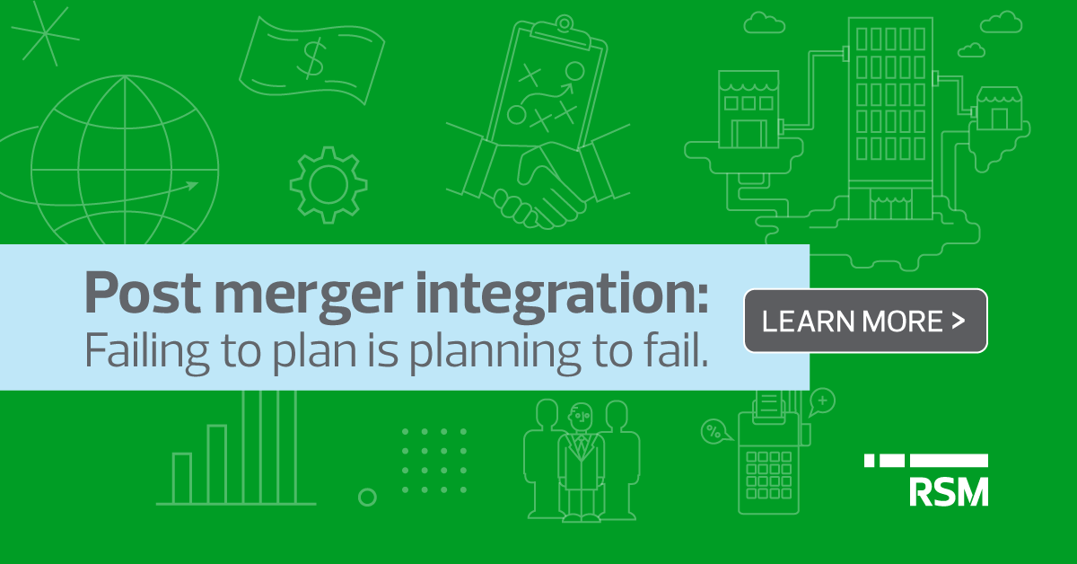 Post-merger integration: Failing to plan is planning to fail