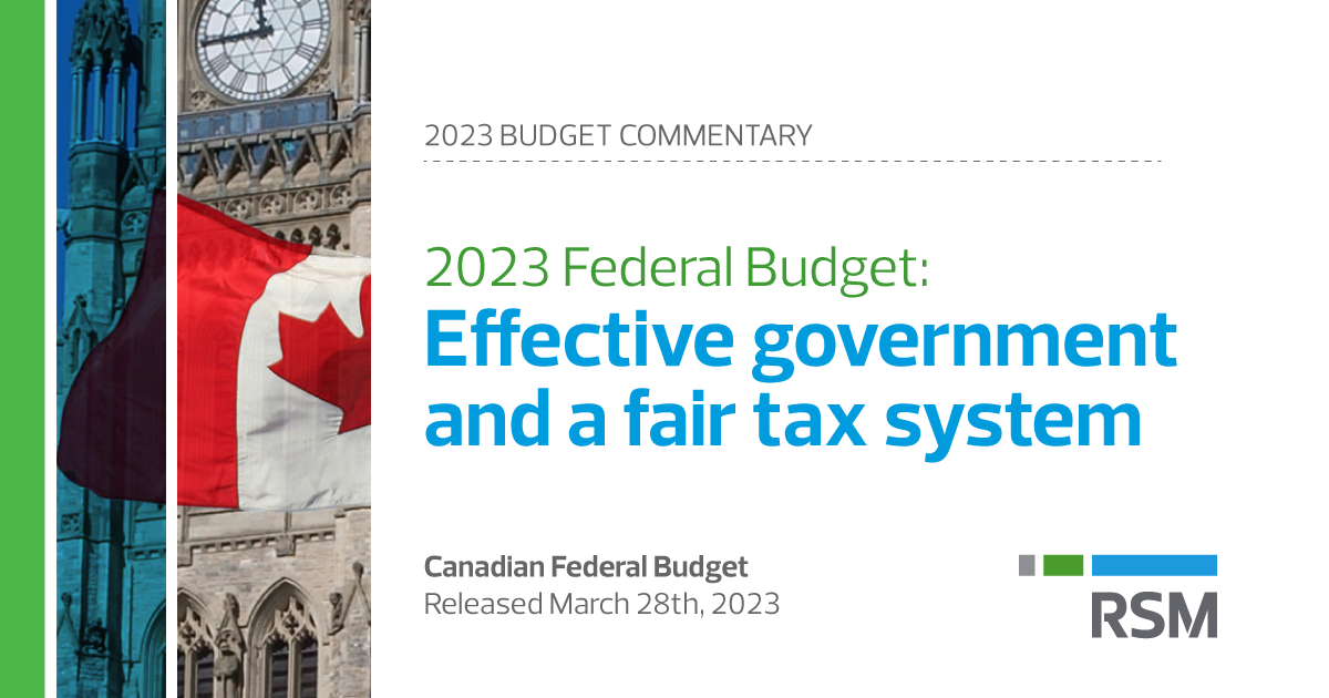 2023 Canada Federal Budget: Detailed commentary
