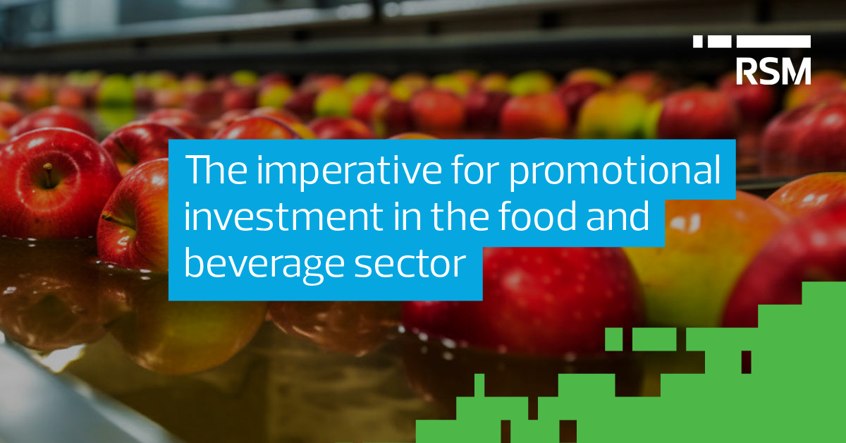 Promotional investment in the food and beverage sector is imperative