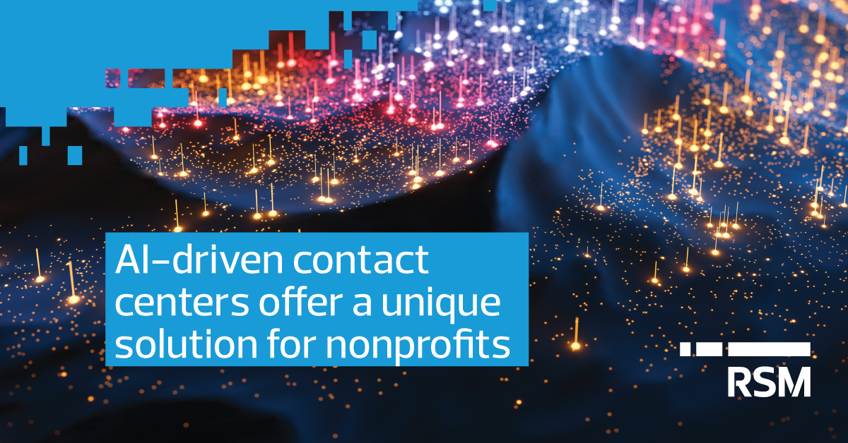 The benefits of AI-driven contact centers for nonprofits