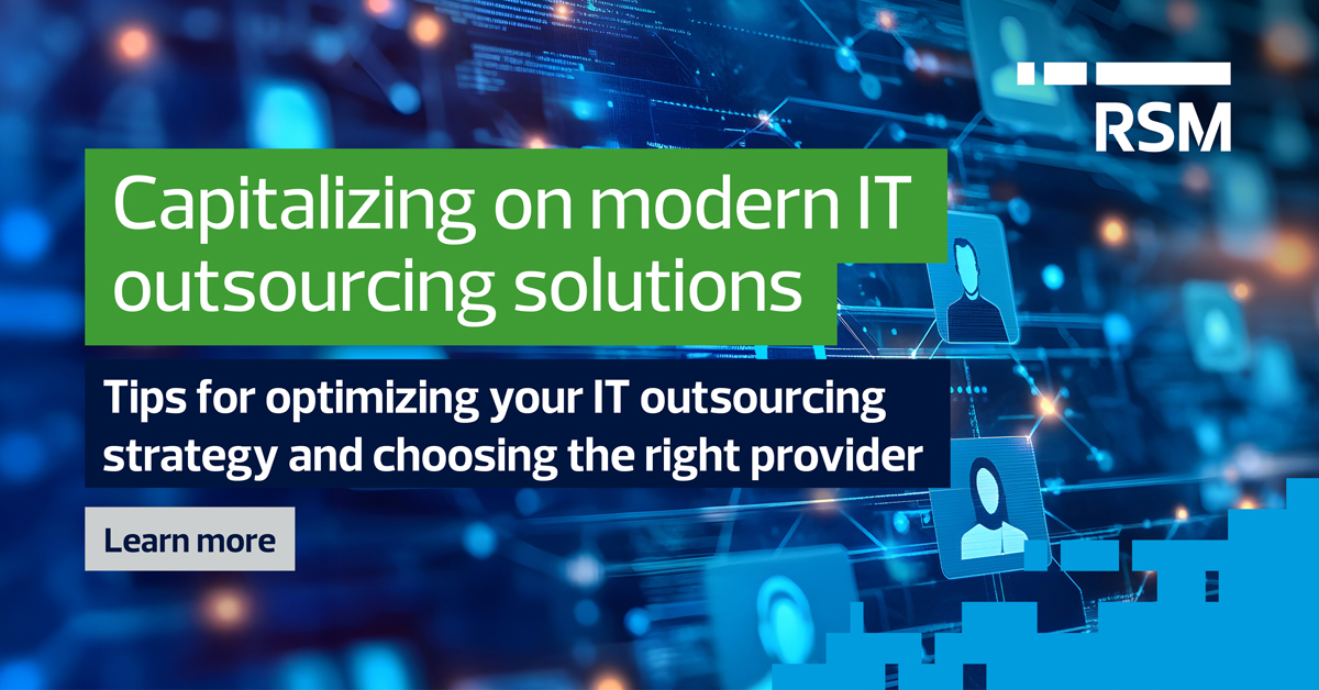 Capitalizing on modern IT outsourcing solutions