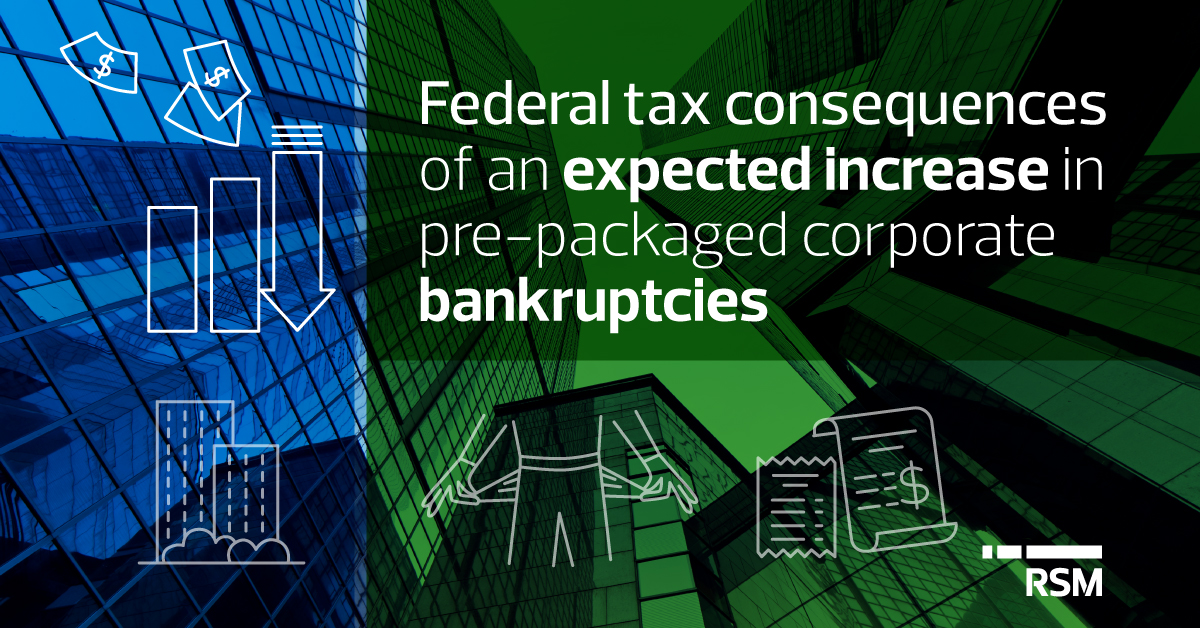 Federal tax consequences of an expected increase in pre-packaged ...