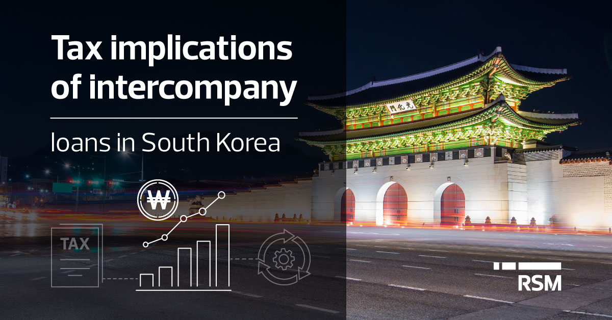 Tax implications of intercompany loans in South Korea