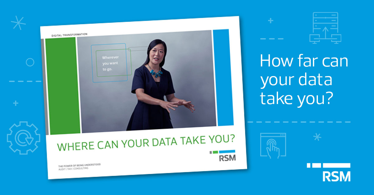Where can your data take you? Wherever you want to go.