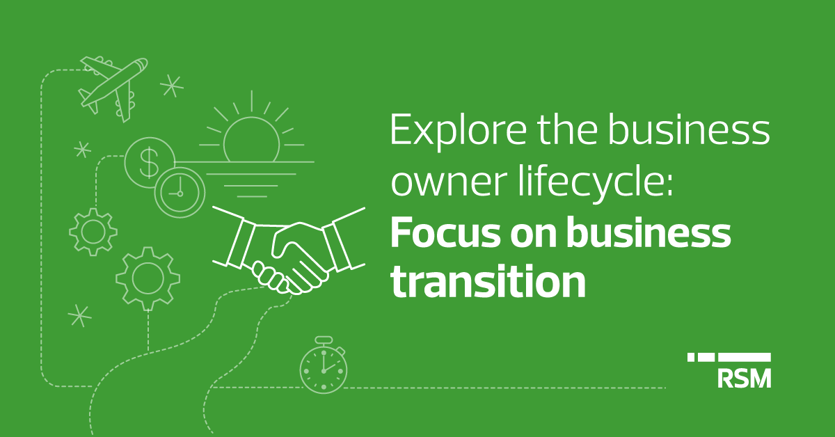 Business ownership: Business transition
