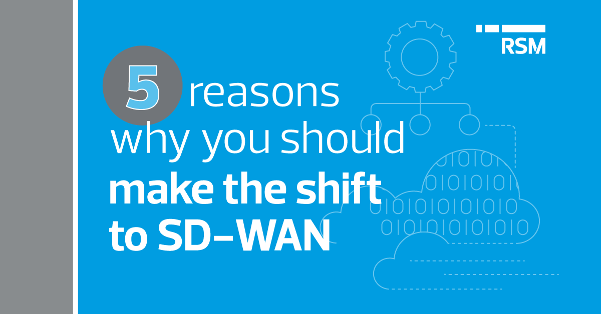 5 benefits of SD WAN