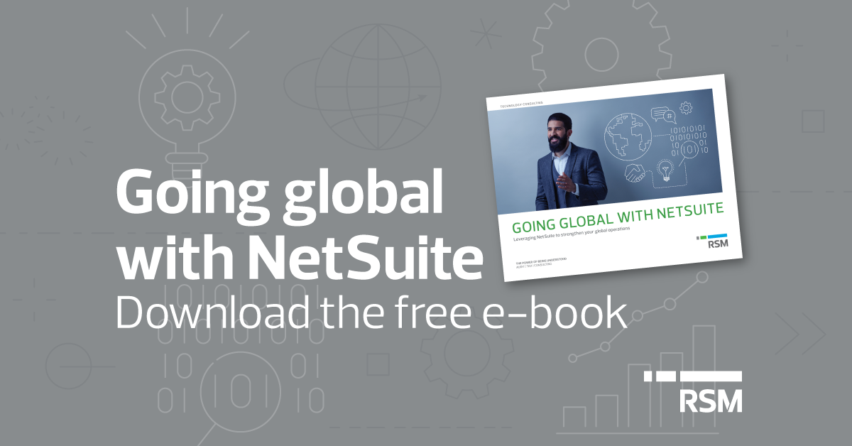 Going global with NetSuite buyer's guide