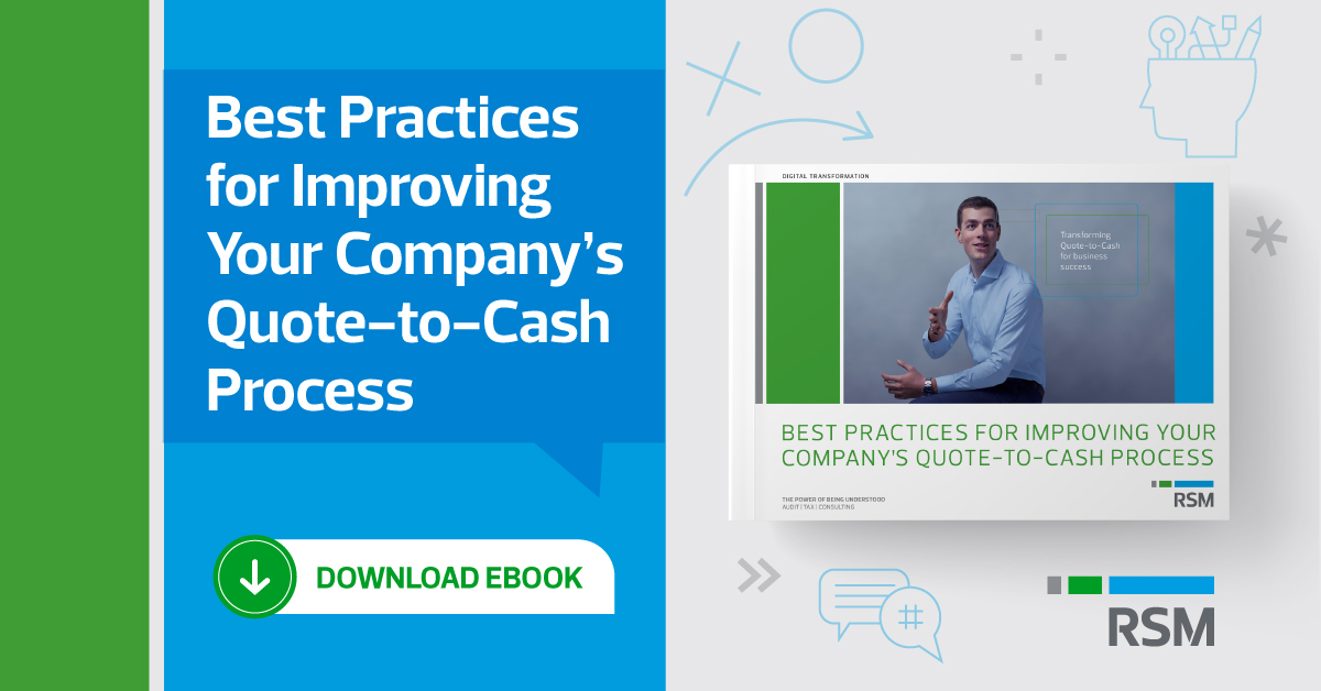 Best practices for improving your company’s Quote-to-Cash process