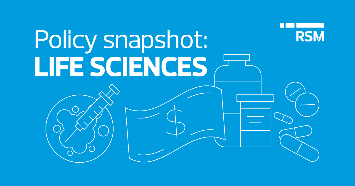 Policy snapshot: Life sciences