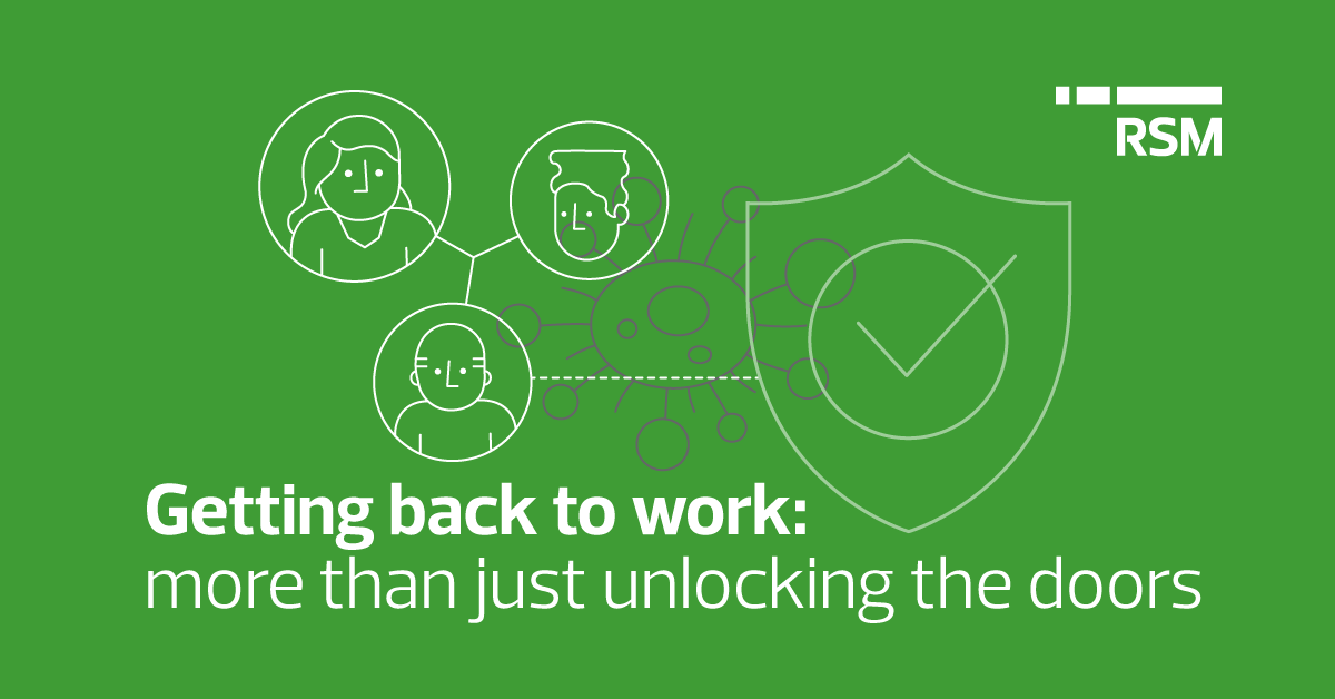 Getting back to work involves more than just unlocking the doors