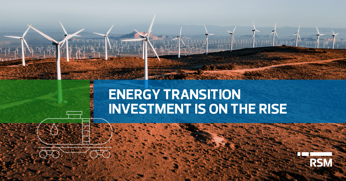 Rising energy transition investment