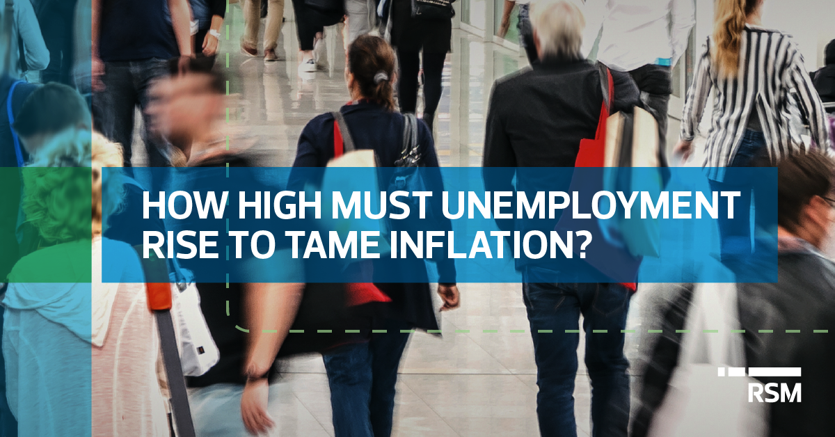 How high must unemployment rise to tame inflation?