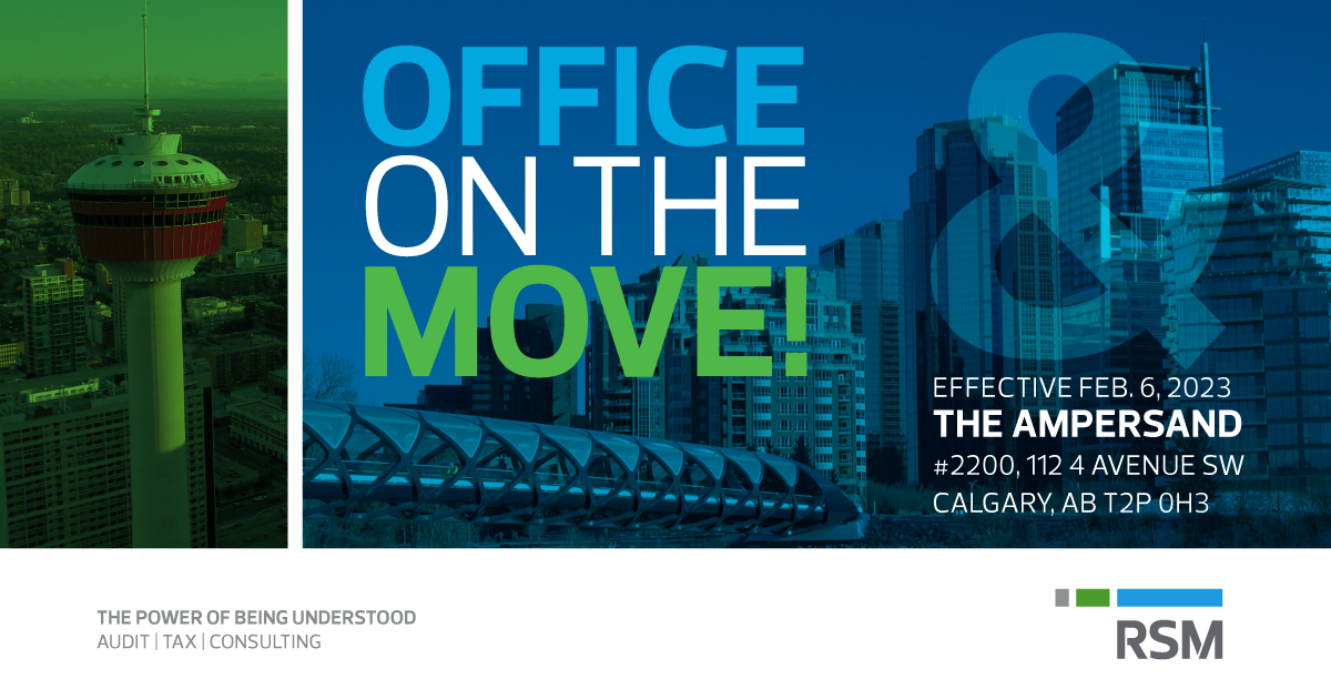 RSM's Calgary office moves to a new location at The Ampersand