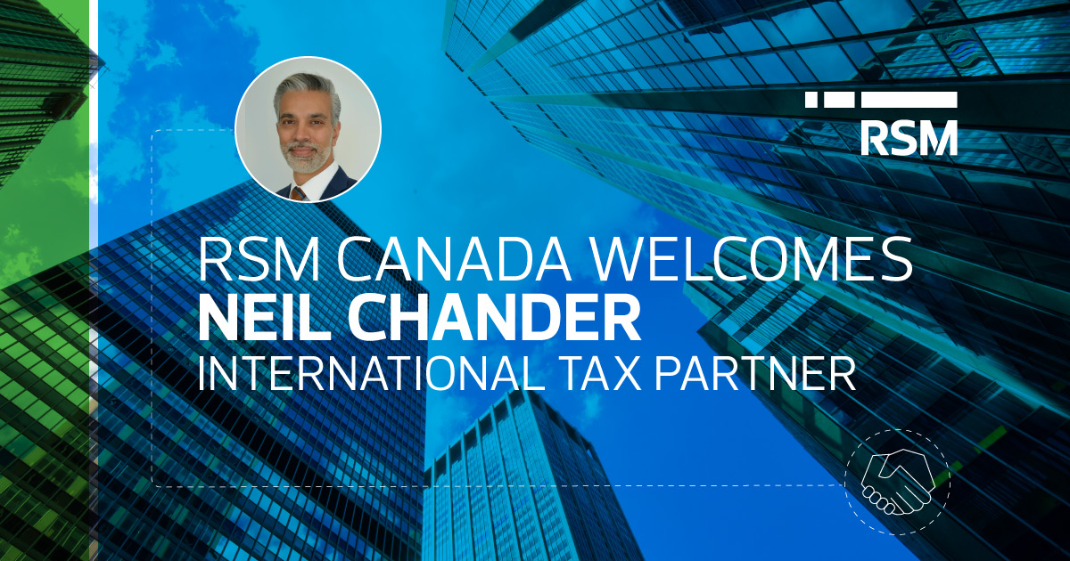 RSM Canada boosts international tax practice with new partner