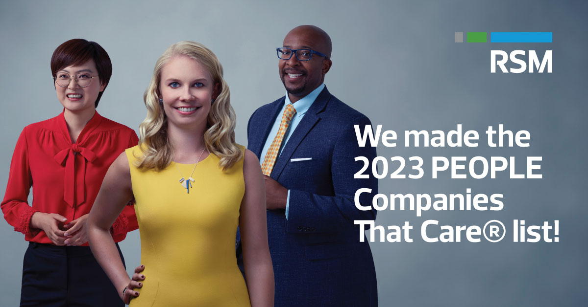 PEOPLE and Great Place To Work Name RSM to 2023 PEOPLE Companies That ...