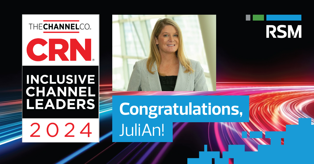CRN Honors JuliAn Coy of RSM as a 2024 Inclusive Channel Leader
