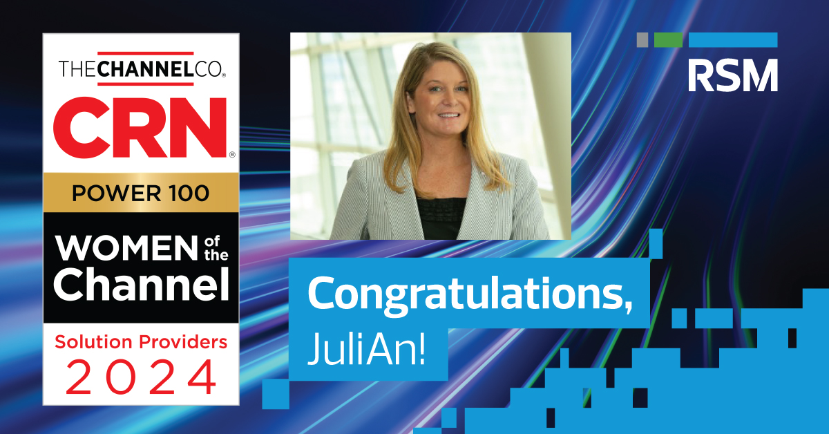 CRN Recognizes JuliAn Coy of RSM on the 2024 Women of the Channel Power ...
