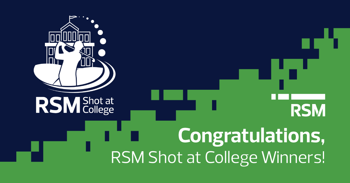RSM, Zach Johnson Foundation and Kids on Course Announce 2024 Shot at College Winners