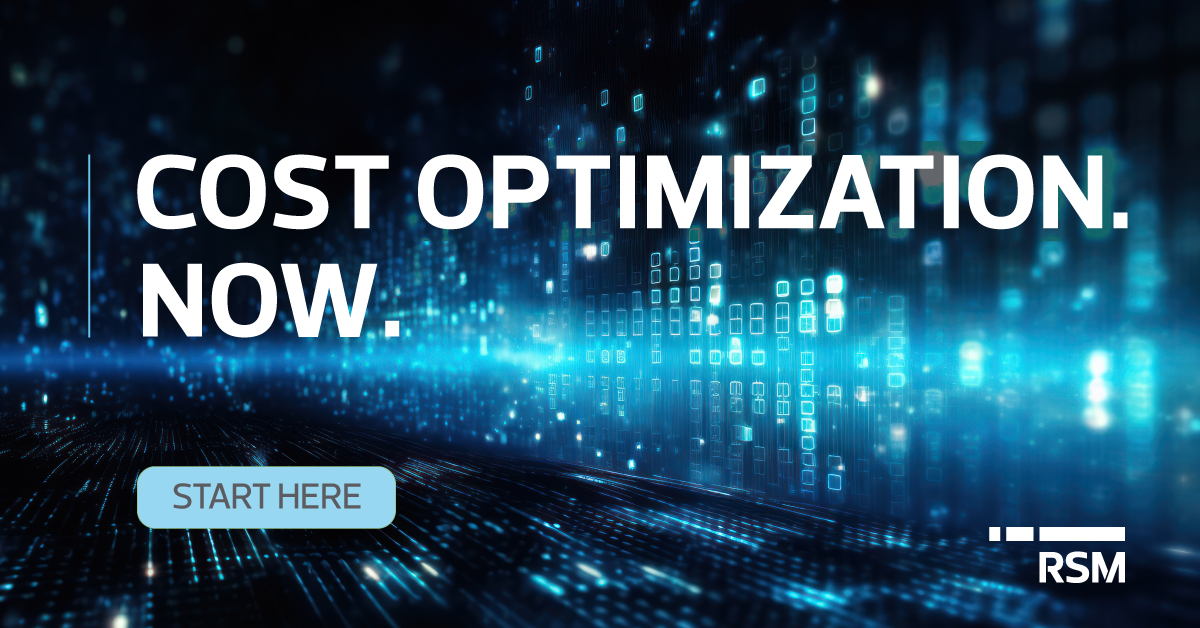 Cost optimization assessment