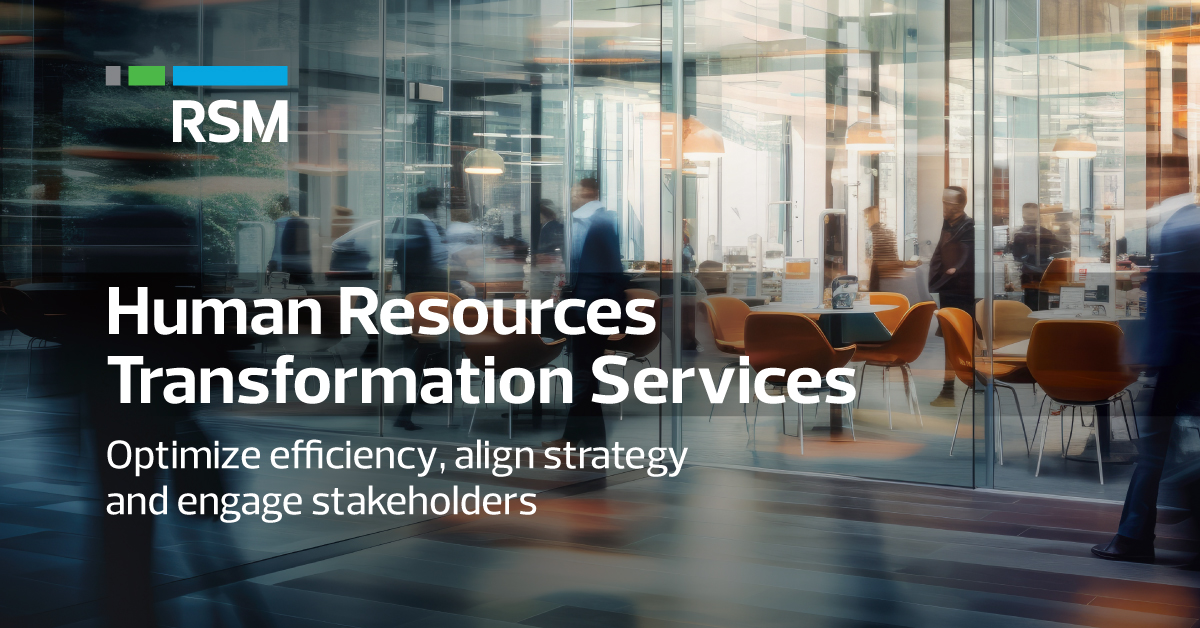 Human resources (HR) transformation services | RSM Canada