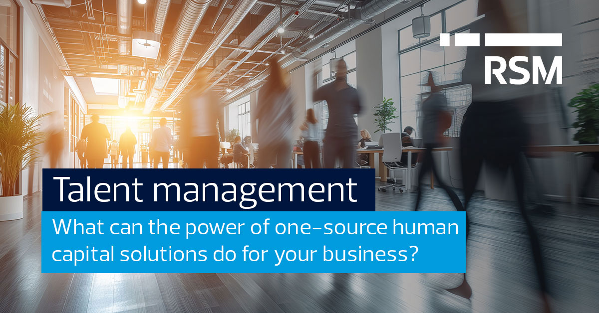 What is talent management, and why is it important? | RSM US